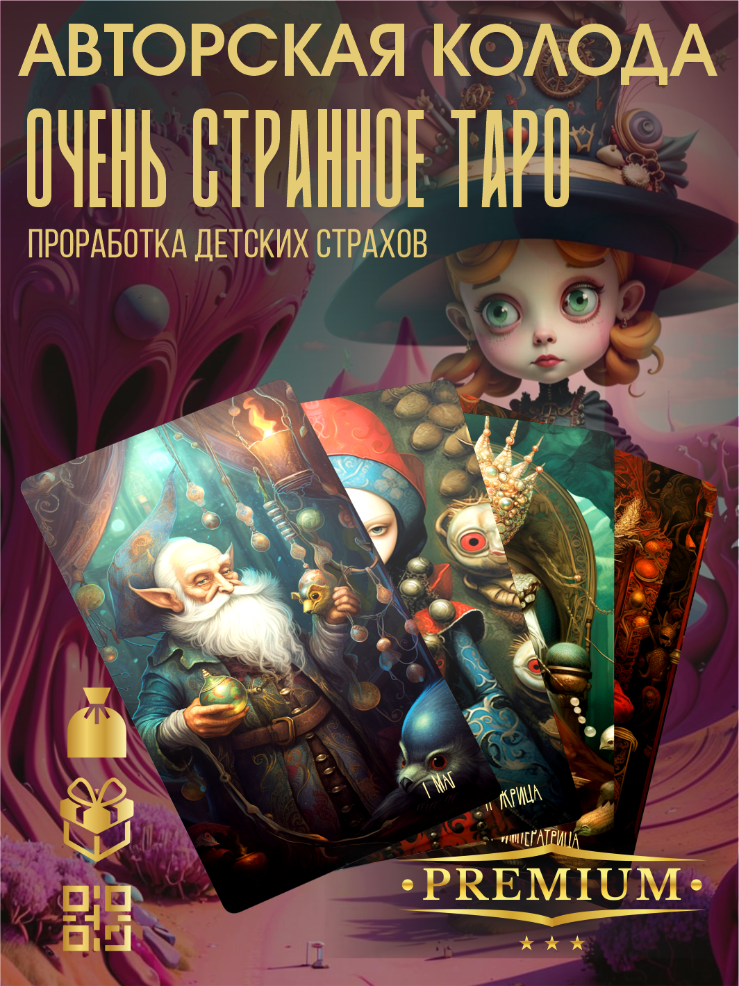 Карты Таро Alessa Tarot "Очень странное Таро", бумага, 78 карт