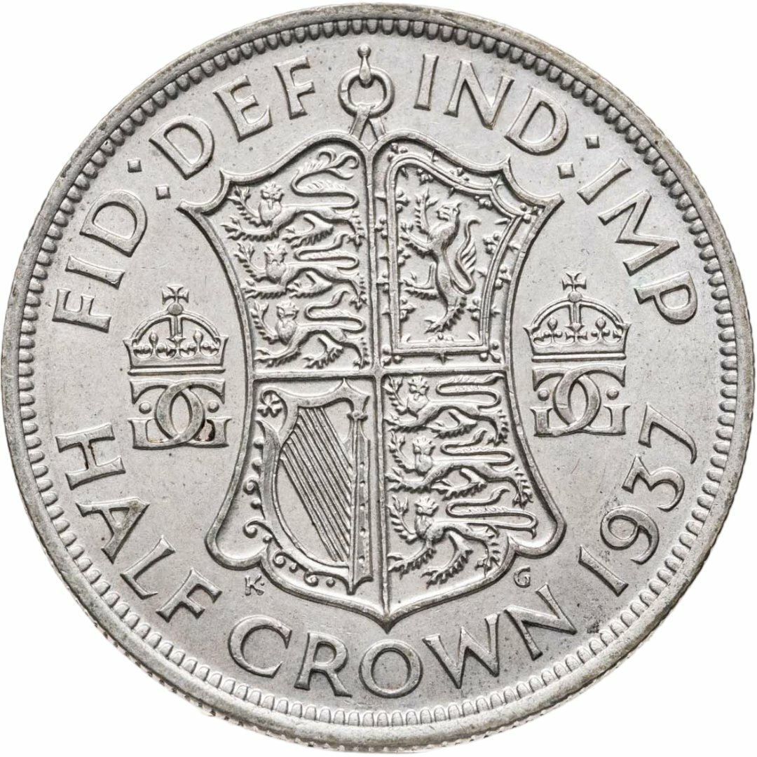 Великобритания 1/2 кроны (crown) 1937