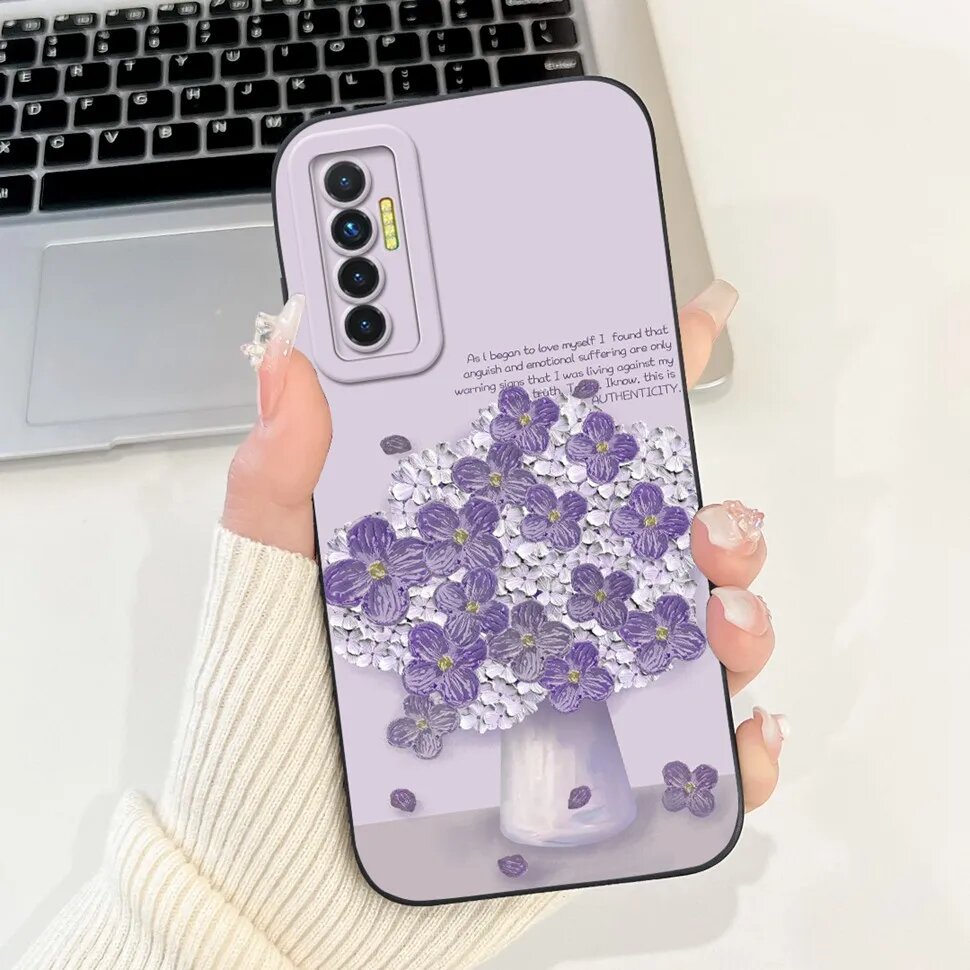 Чехол для Tecno Camon 17P CG7 CG7n с милым узором, мягкий силиконовый чехол для Tecno Camon 17P Camon 17P 2021, задняя крышка