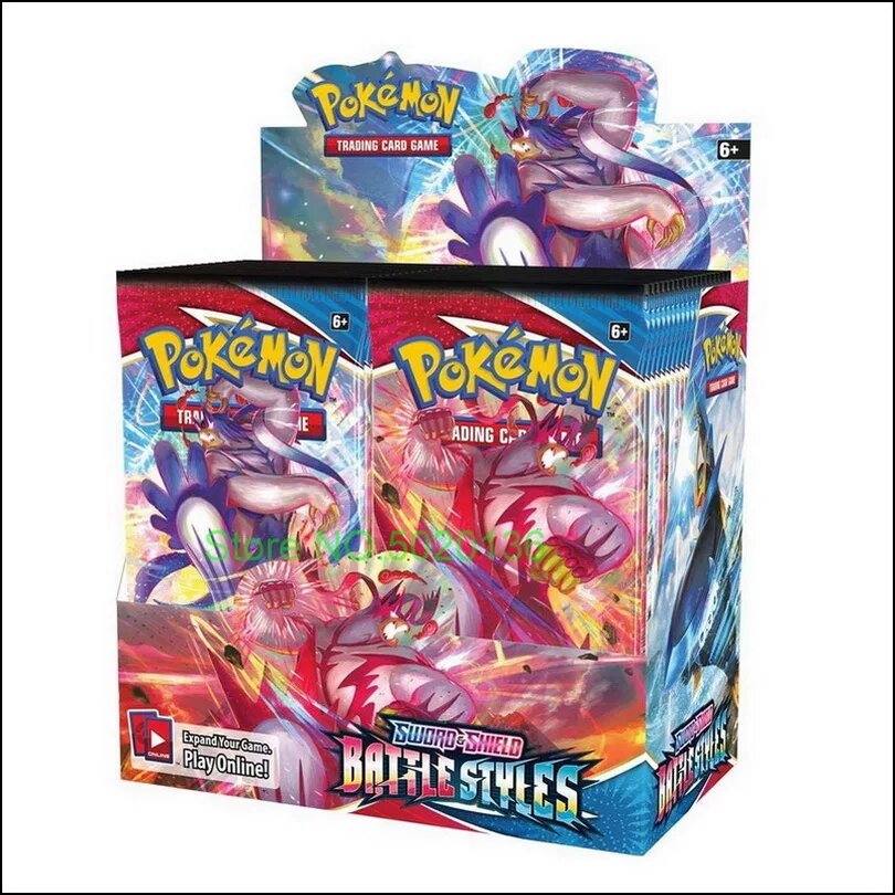 Новые карты-коробки для покемонов Mega Evolution Phantasmal Flames Booster