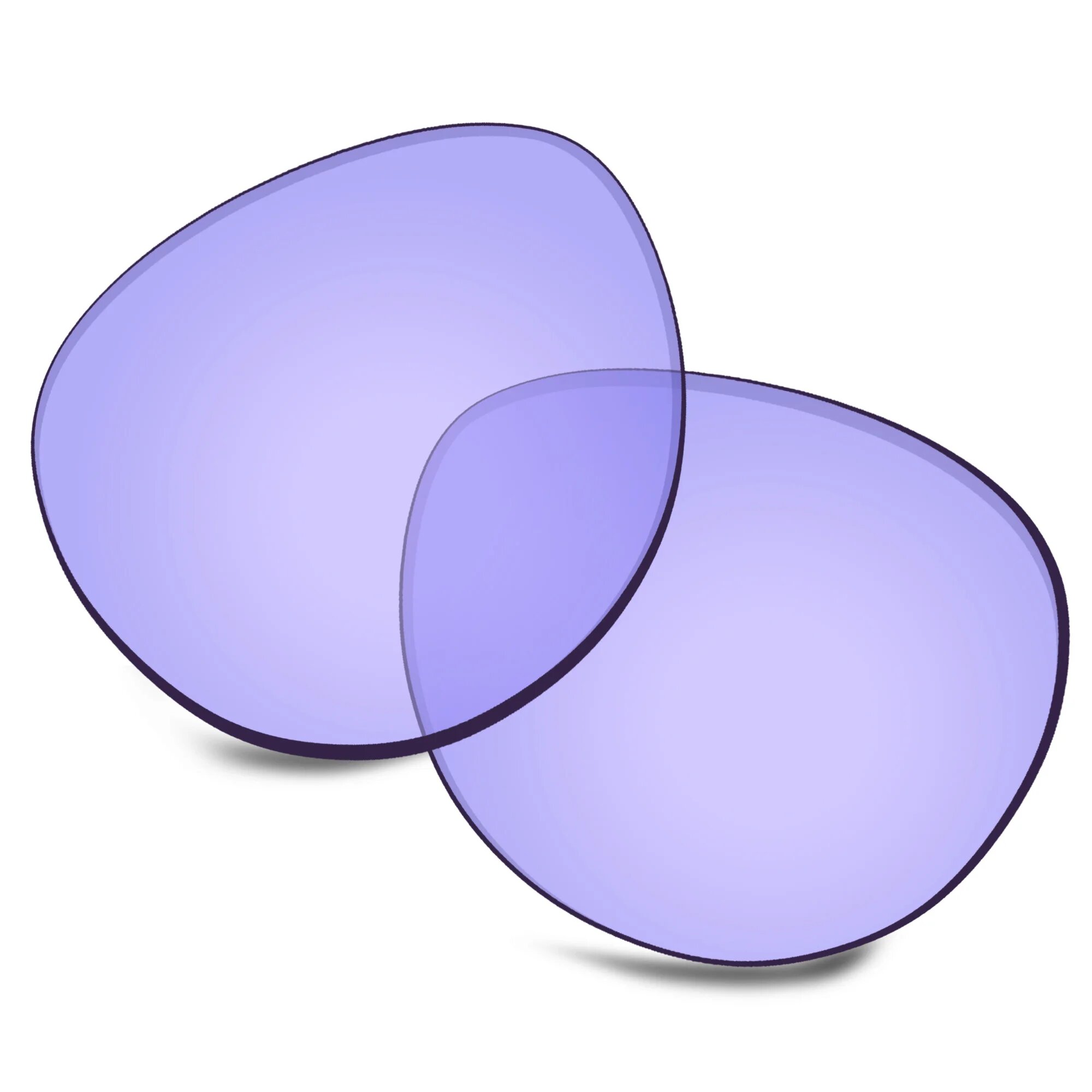 Сменные поляризационные линзы Bwake для Ray-Ban Meta Headliner Low Light Purple, Фиолетовый