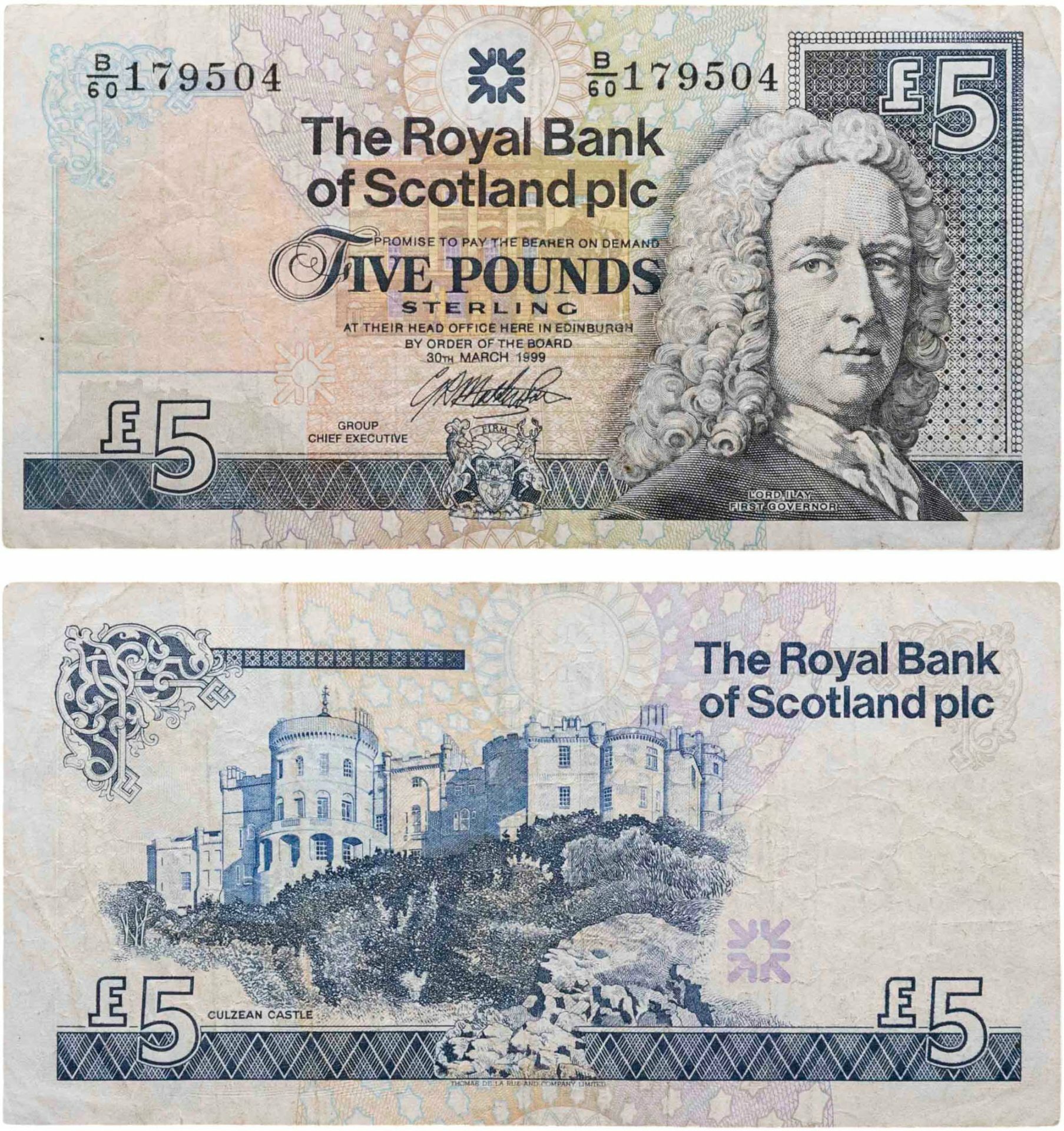 Шотландия 5 фунтов 1999 ROYAL BANK OF SCOTLAND