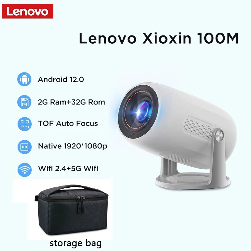 Lenovo Portable 4K Projector AU-штекер, 100m with bag