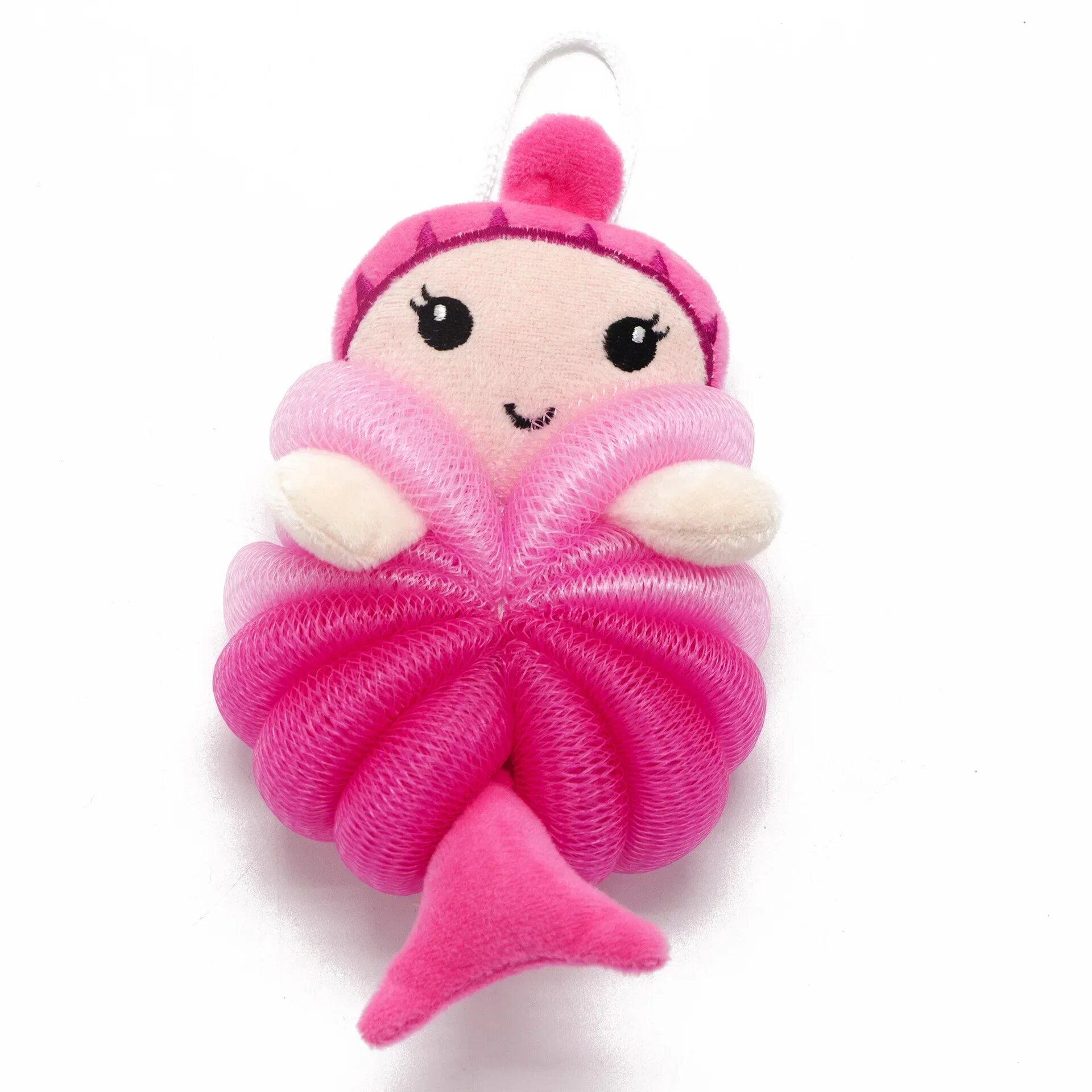 Розовая мочалка-шарик DANIVIVI, Pink mermaid