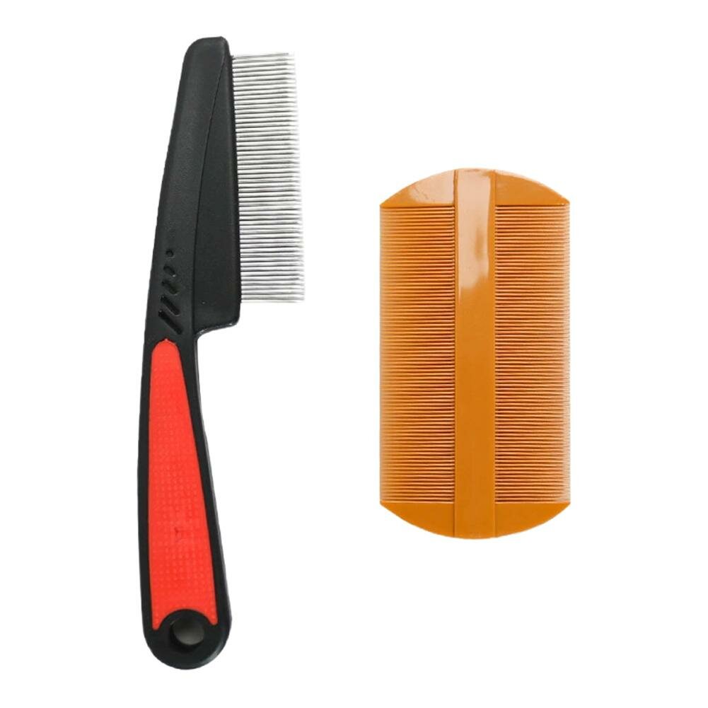 Гребешок с максимально частыми зубцами для вычесывания перхоти Металлический гребень для эффективного удаления перхоти и массажа кожи головы