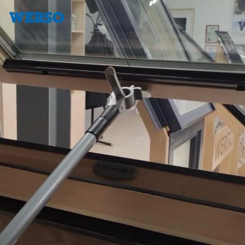 Телескопический стержень для мансардных окон, штор и москитных сеток (серый)