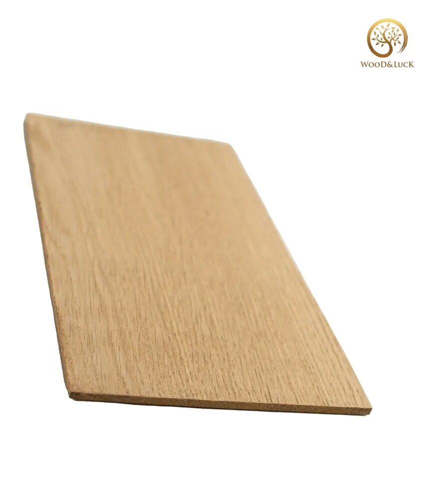 Пиленый шпон (ламель) дуб 4-4.5мм 300x100мм