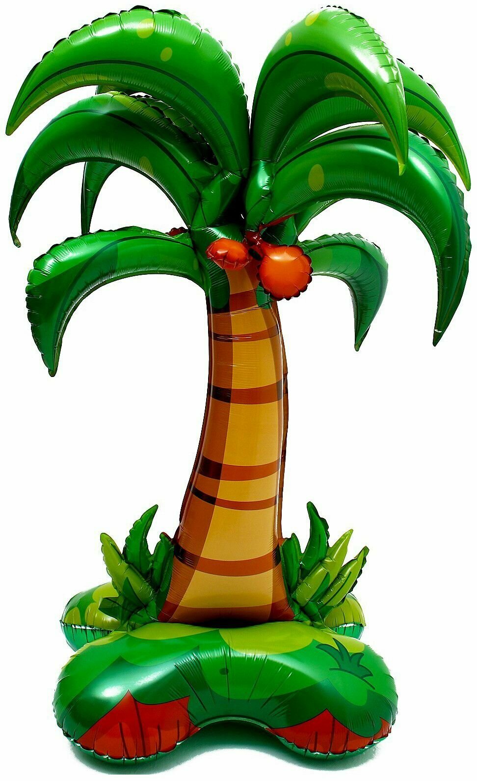 Воздушный шар-фигура фольгированный "Пальма" 63" на подставке, под воздух, надувной воздушный шарик из фольги, большой шар для фотозоны на праздник и день рождения