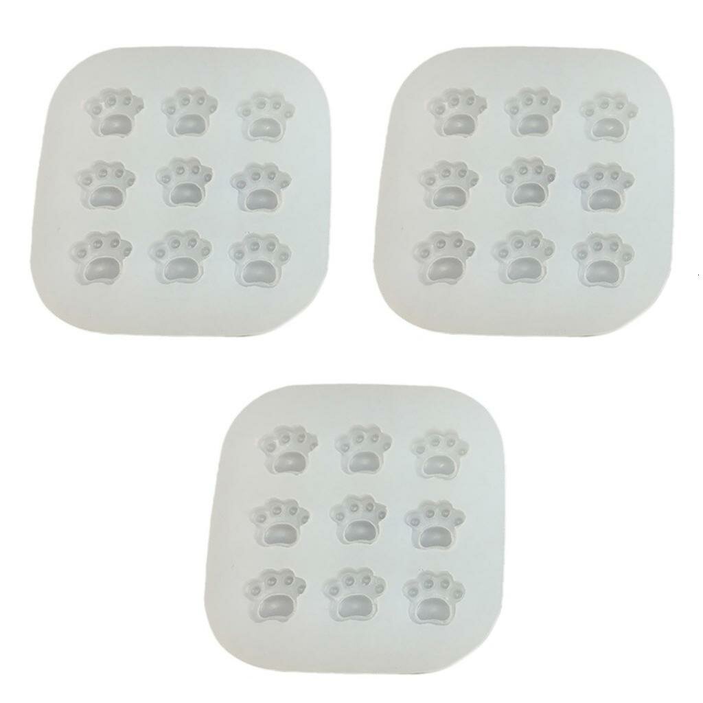 Силиконовые формы для лапок кошек и костей, кошачий коготь с 9 отверстиями