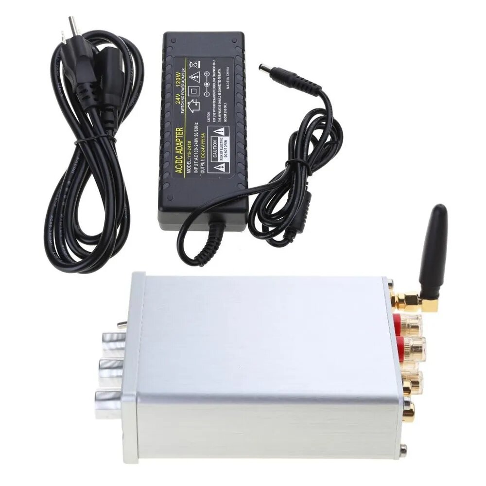 TPA3116D2 Stereo Power Digital Hifi Уровень 2.0 Плата усилителя 2x300W, Серебристый с американской вилкой