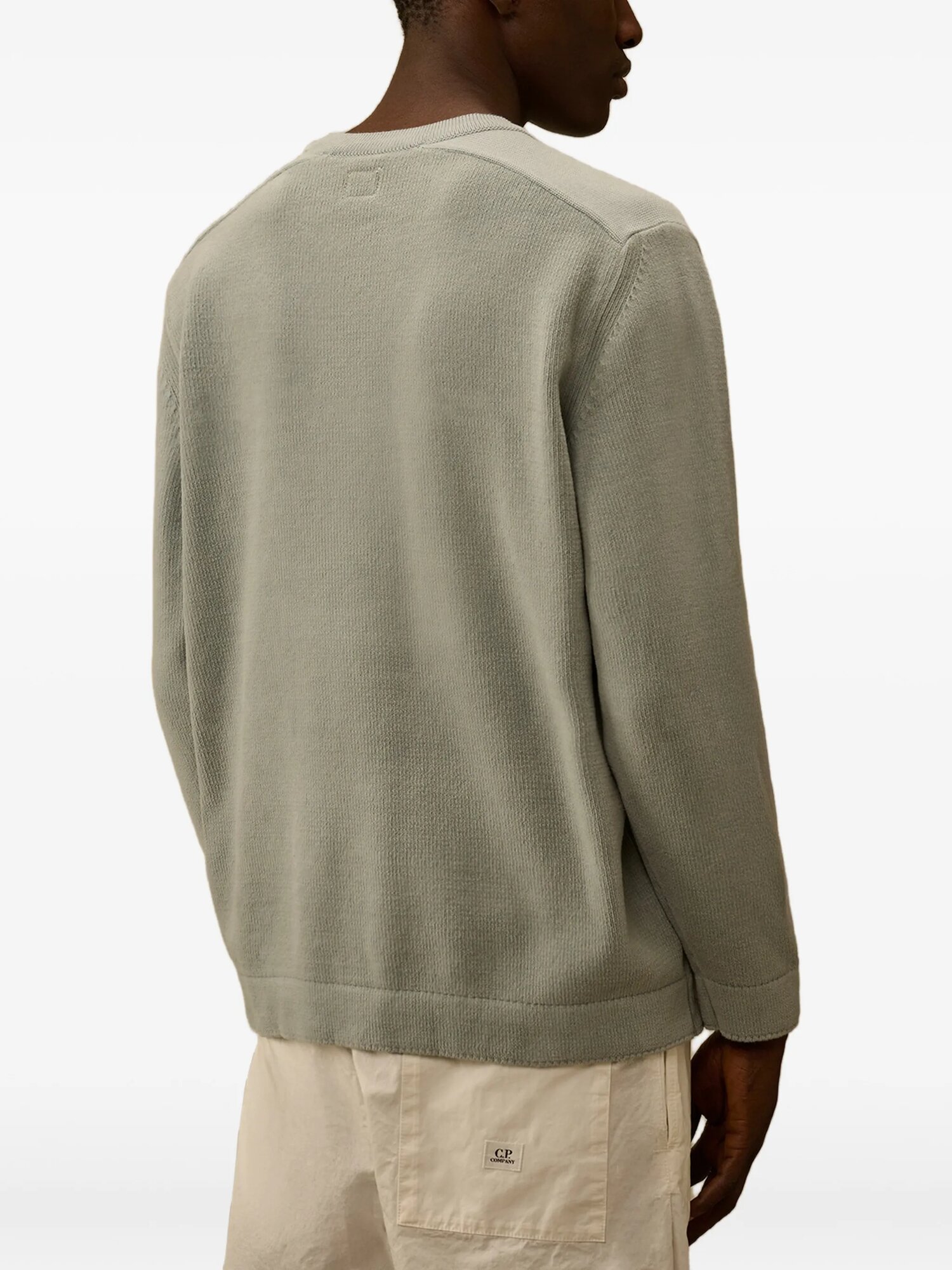 Свитер C.P. COMPANY Patch-pocket crew-neck sweater, размер 3XL, , серый — фото 1