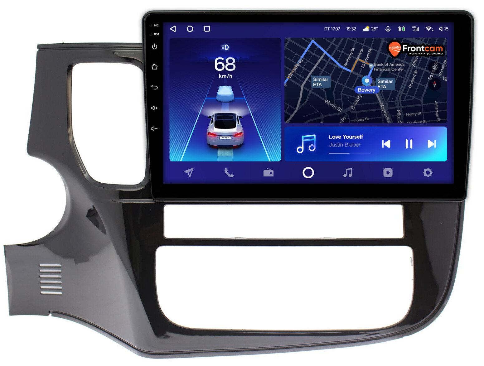 Штатная магнитола Mitsubishi Outlander 3 2012-2024 Teyes CC2 PLUS 4/32 10" RM-10-493 Android 10 (4G-SIM, DSP, QLed)