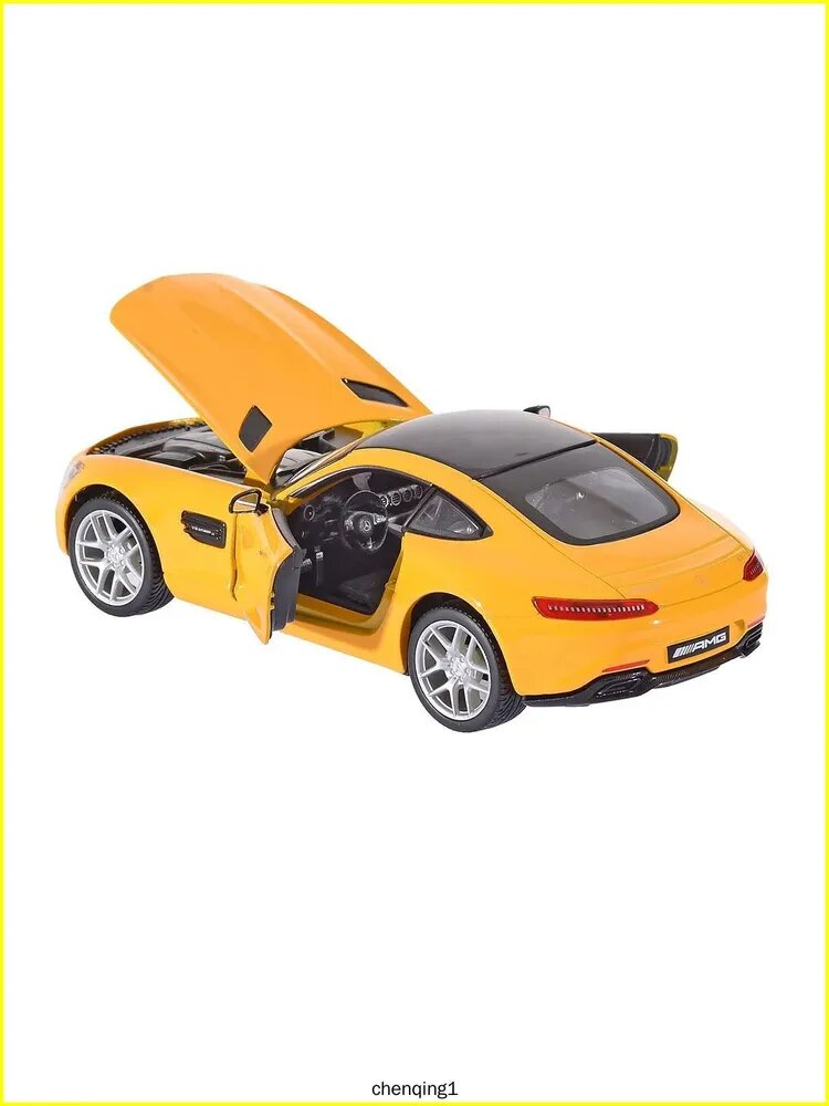 Коллекционная модель автомобиля Mercedes-Benz AMG GT, масштаб 1:24, металл/пластик, оранжевый — фото 1