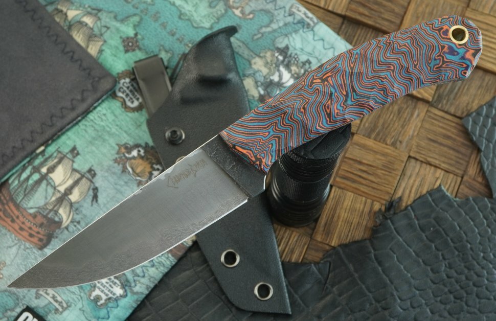 Северные Врата нож №24, клинок ламинат, рукоять микарта Bruskoff