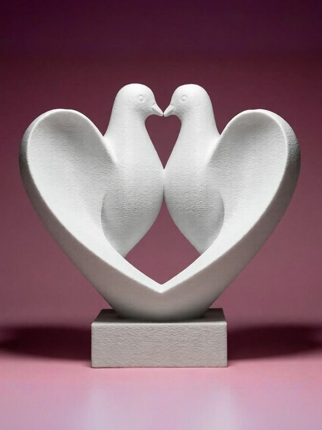 Влюбленные голуби, высота 24 см