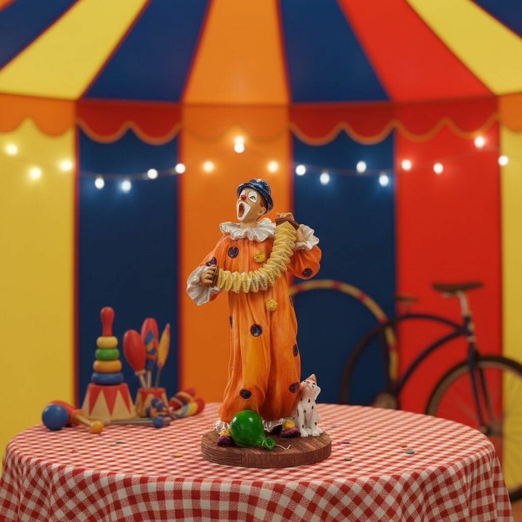 Статуэтка Клоун с гармошкой