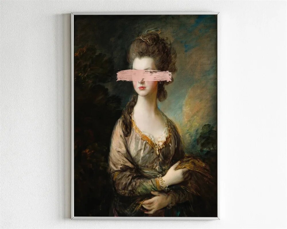 Картина на холсте TP156-4, 30x40 см, неоклассика