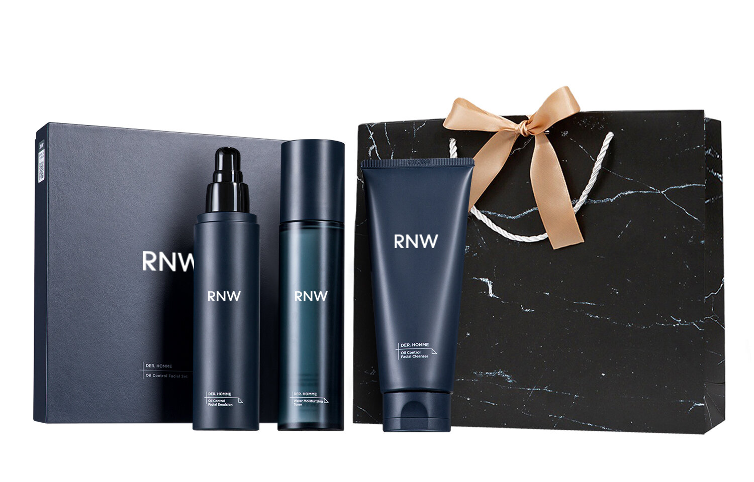 Набор для ухода за кожей мужской RNW DER.HOMME Men's Oil Control Sleeve Box (Gift Bag)