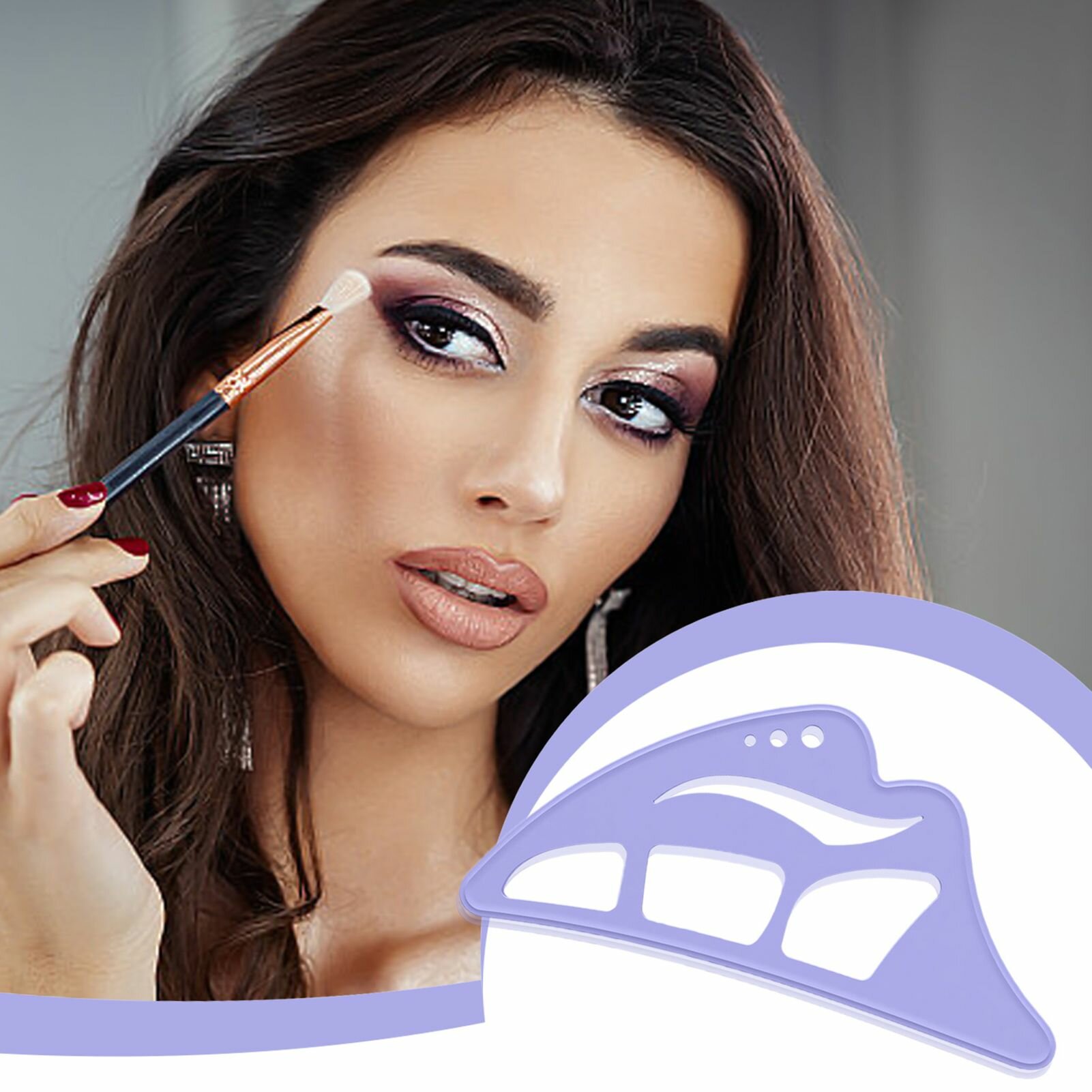 Силиконовый трафарет для макияжа и стрелок глаз, теней, подводки; шаблон