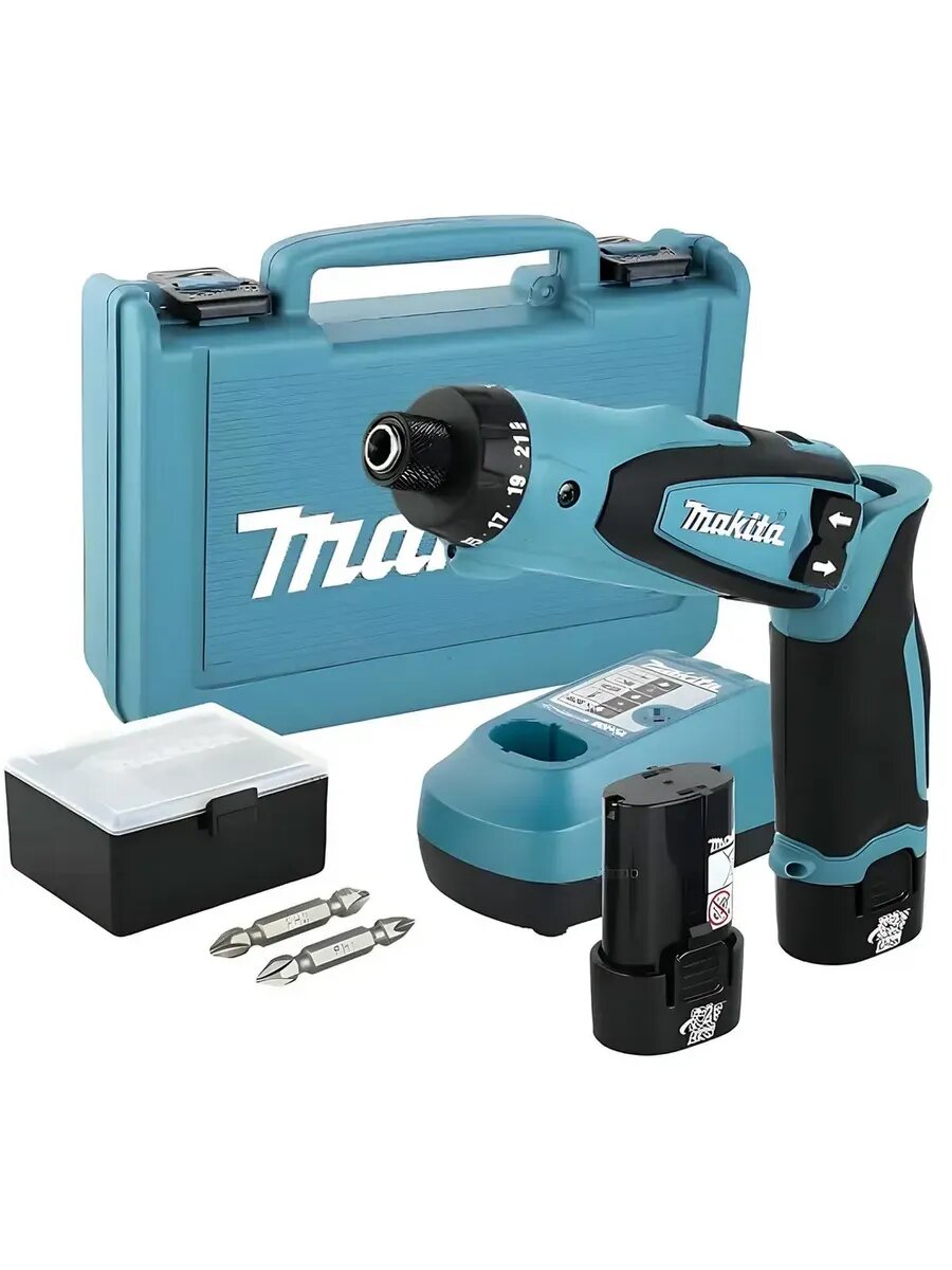 Аккумуляторная отвертка Makita DF012DSE