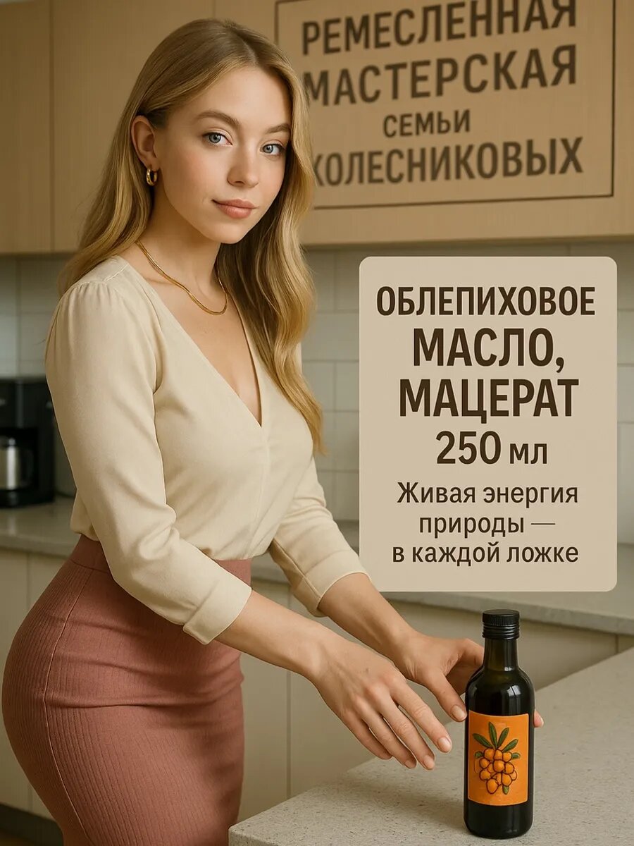 Облепиховое масло - Мацерат, 250 мл.