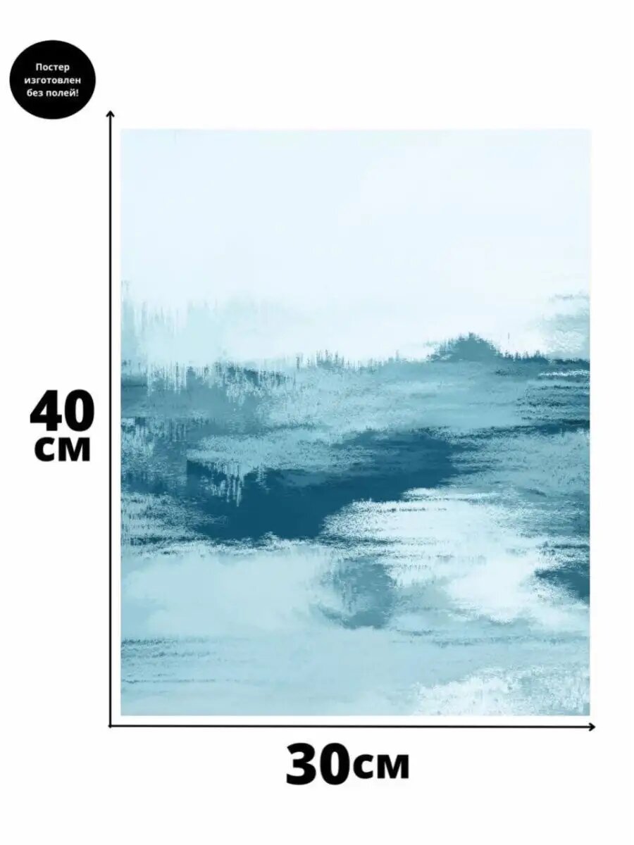 Постер Абстракция Акварель пятна мазки