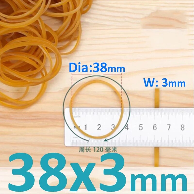 Желтые резиновые кольца из натурального каучука 40x3mm, 50Pcs