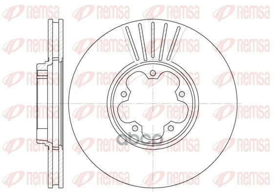 Диск тормозной перед FORD Transit 00- DF4216 REMSA 660910/1456667 1473008 1520371 1568654 1738807 4041427 4395257 1456667 147.