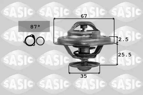 Термостат охлаждающей жидкости SASIC 9000167 Audi Skoda Vwg 80 100 A4 I II A6 I II A8 V8 Cabriolet Coupe Superb Lt I Passat V