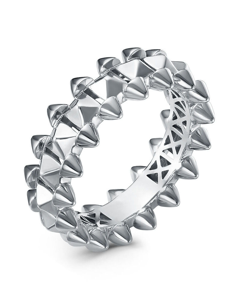 Кольцо широкое, на фалангу, серебро, 925 проба, родирование