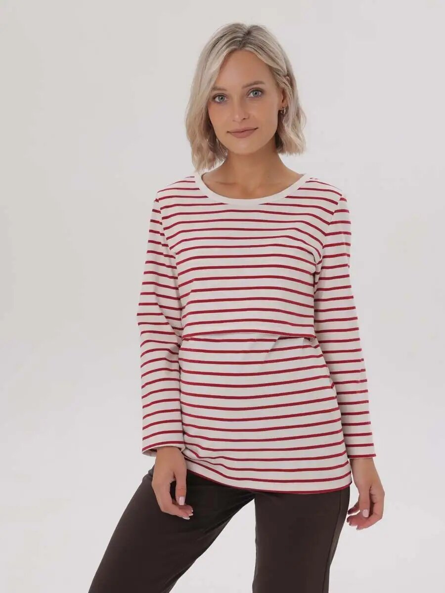 Лонгслив для кормящих мам