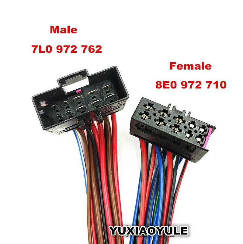 Автомобильный разъем 10 штырьков 2sets male female 8E0 972 710