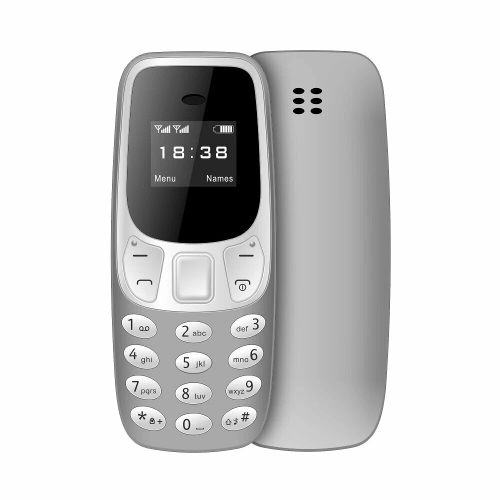 Сотовый телефон SERVO BM10 Super Mini серый, 2 SIM, Bluetooth
