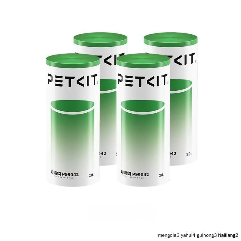 Завод-изготовитель биоразлагаемые пакеты PETKIT для умного лотка Pura MAX2 / Pura MAX PRO Специальные мешки для сбора отходов, экологичные расходники для робота-туалета, 20шт*4 рулона