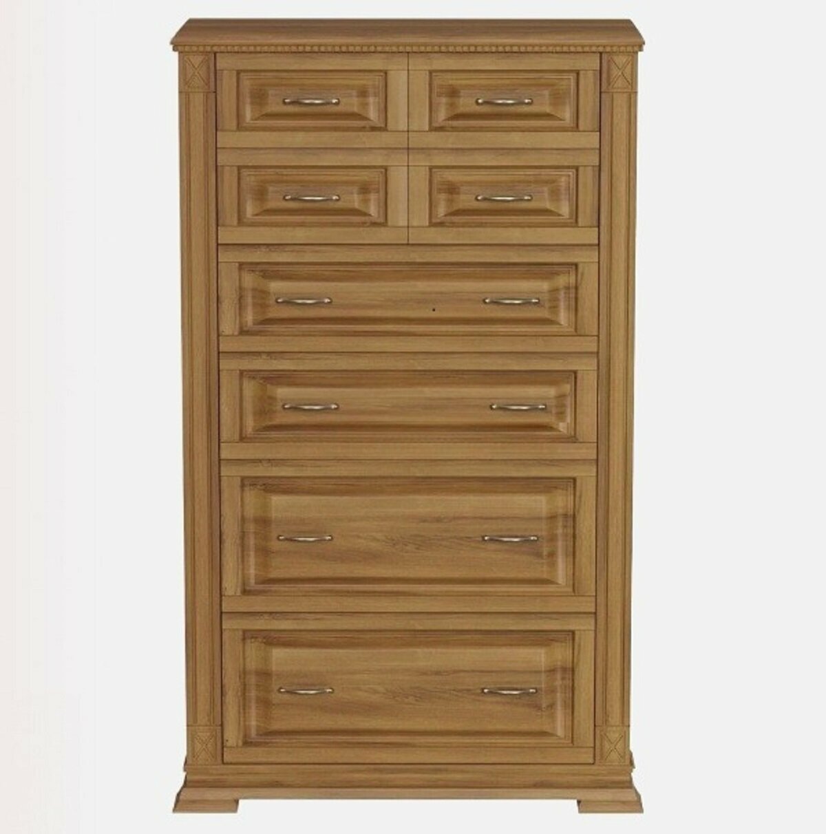 Комод для хранения вещей из массива сосны Верди PREMIUM 222, 90x40x150 клас. орех 2