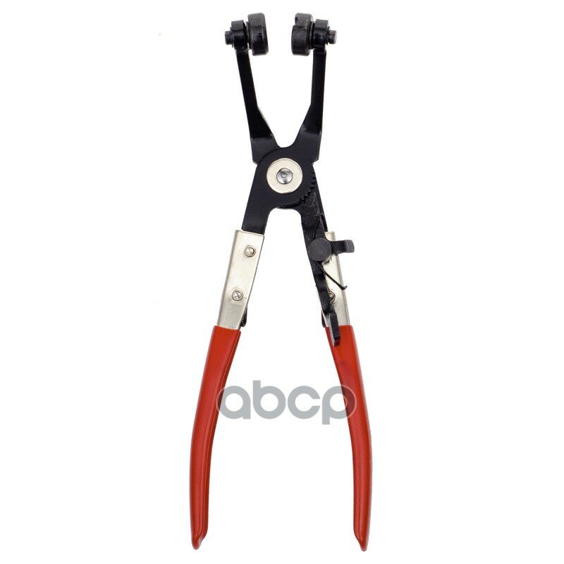 Клещи для самозажимных хомутов (губки) 212мм изогнутые, с фиксатором AV Steel арт. AV921104 - высокое качество