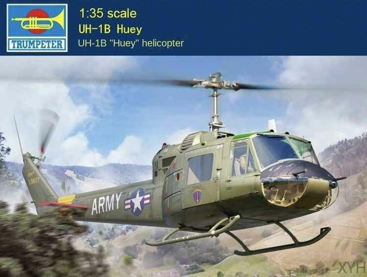 Trumpeter 05111 1/35 UH-1B Huey Модель сборки вертолета
