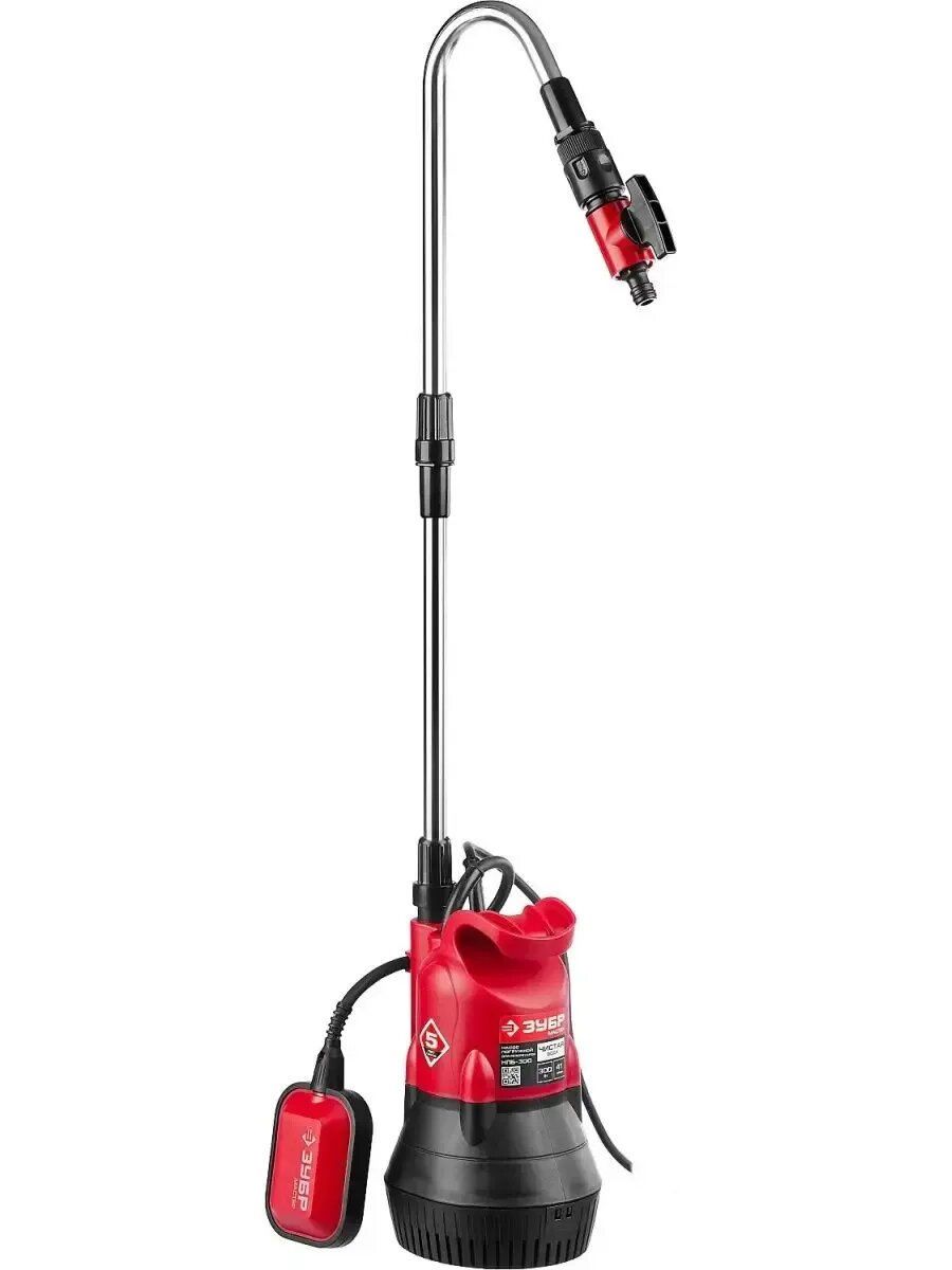 Насос колодезный Зубр НПБ-300, погружной, 41 л/мин (2,5 м³/час), до 9 метров