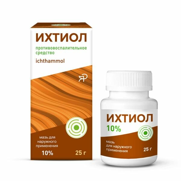 Ихтиол мазь для наружного применения банка 10% 25г
