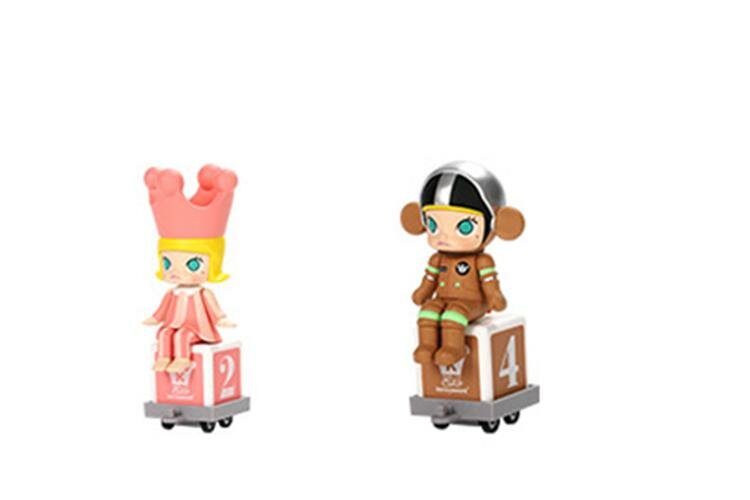 POP MART Молли Весёлый Поезд Мистические боксы, унисекс, Confirmed-Princess Pink+Astronaut Brown (Open)