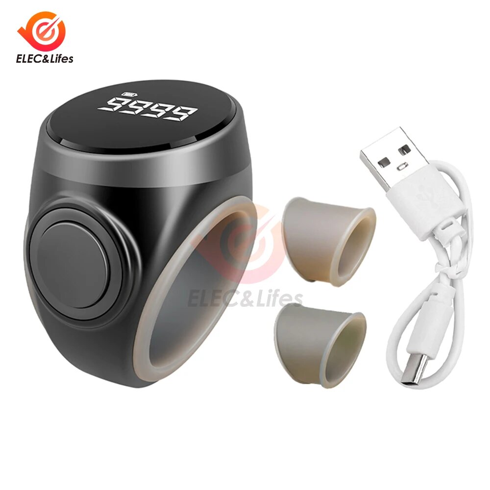 Электронный Тасбих Aideepen, черный, счетчик, USB