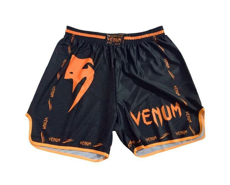Тренировочный костюм Venom UFC для мужчин, облегающая быстросохнущая одежда для бокса, шорты с коротким рукавом для тайского бокса и занятий в спортзале.