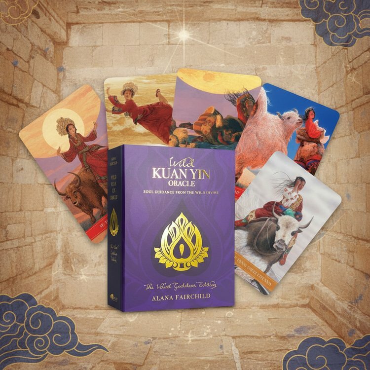 Карты Таро "Wild Kuan Yin Oracle Cards - Velvet Goddess Edition" Blue Angel / Оракул Дикого Куан Инь 63791
