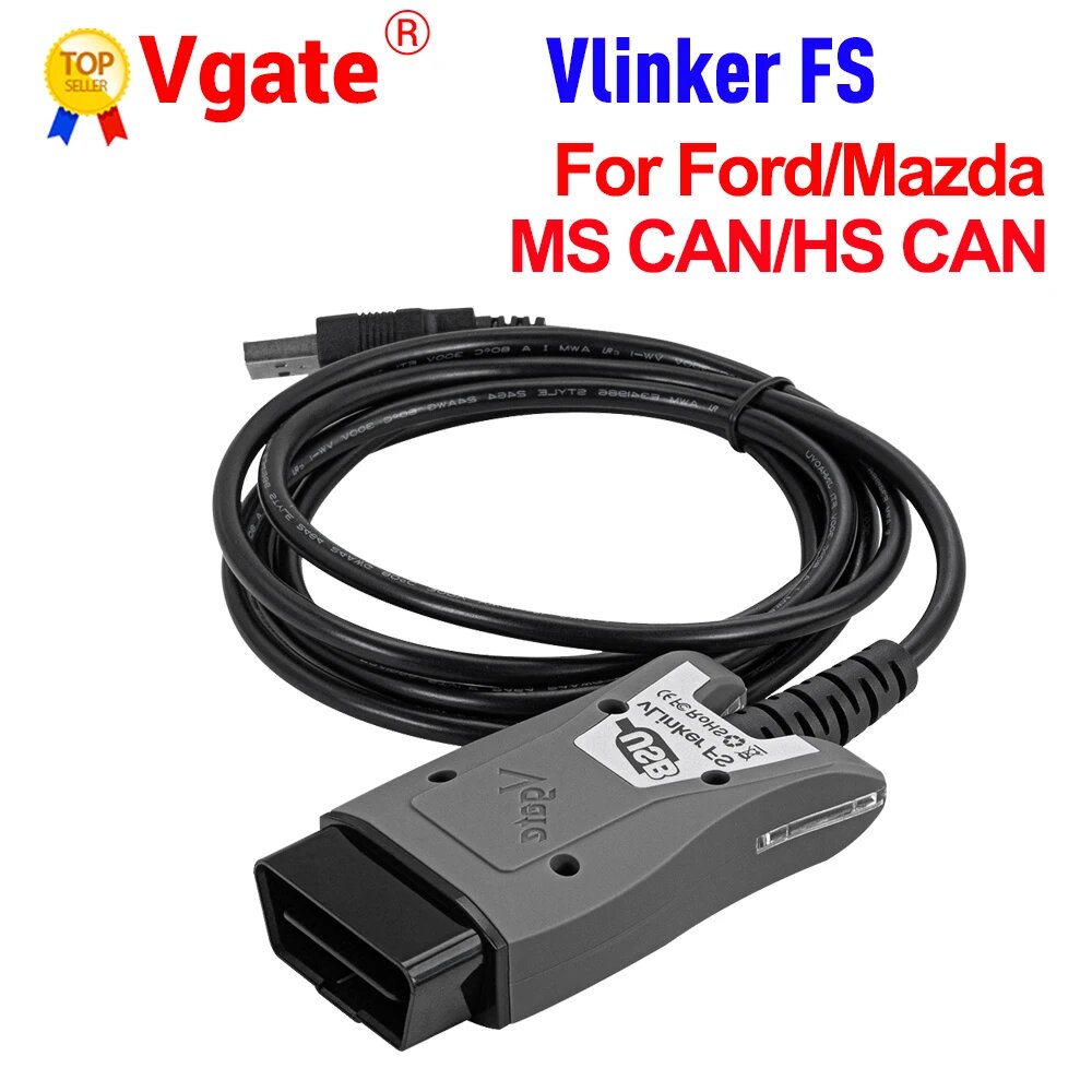 Vgate vLinker FS для Ford ELM327 FORScan HS/MS-CAN OBD2, автомобильный диагностический сканер, инструменты интерфейса OBDII для Mazda ELM 327 OBD 2