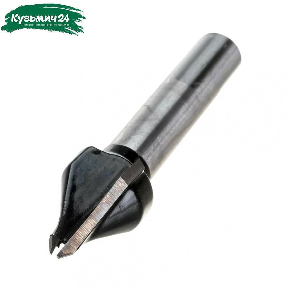 Фреза концевая Росомаха, d8 мм, D15мм, H13 мм, пазовая галтельная, V-образная, 800407