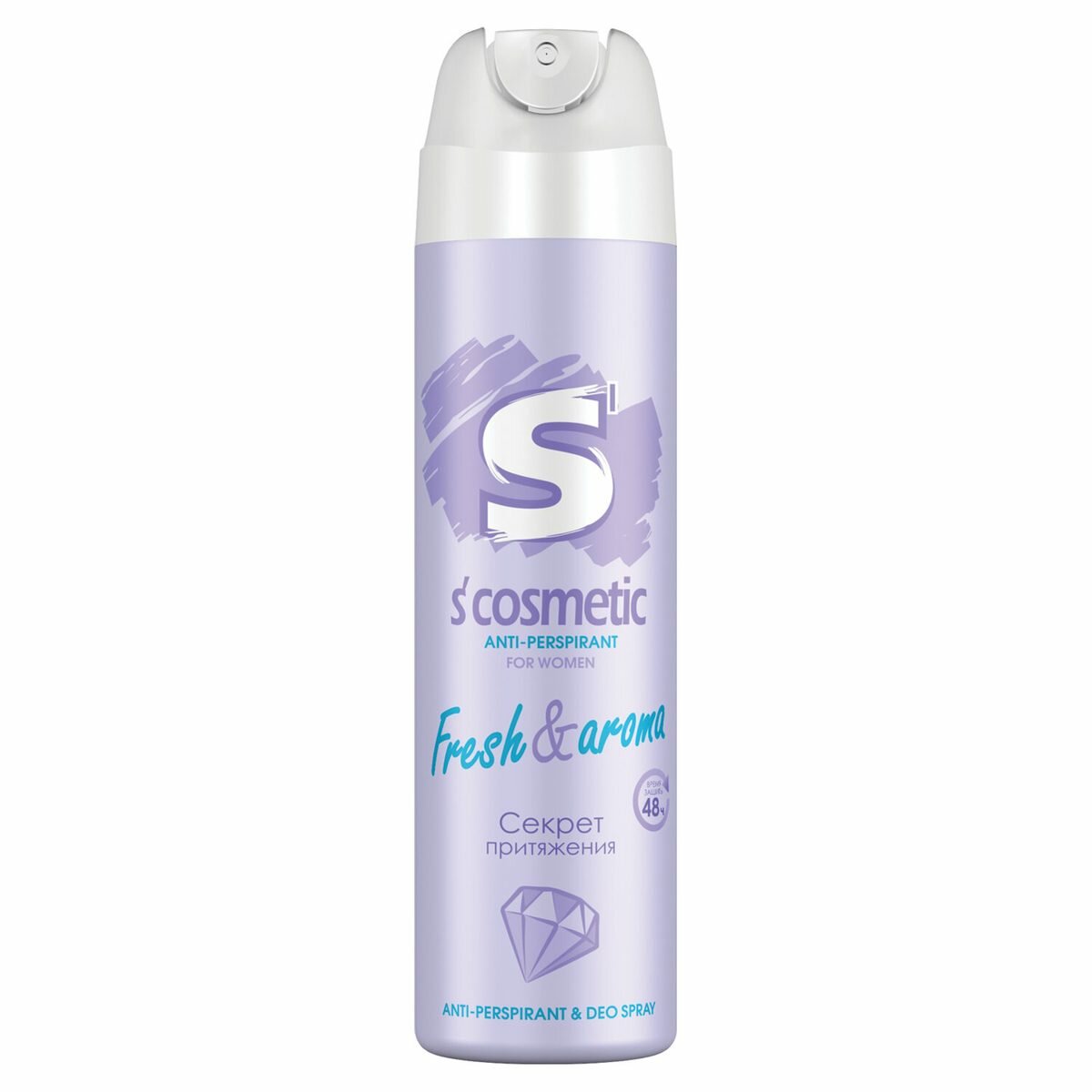 Дезодорант-антиперспирант женский Scosmetic "Fresh & aroma", Сибиар, 145мл (5-05.01.026.15), 24шт.