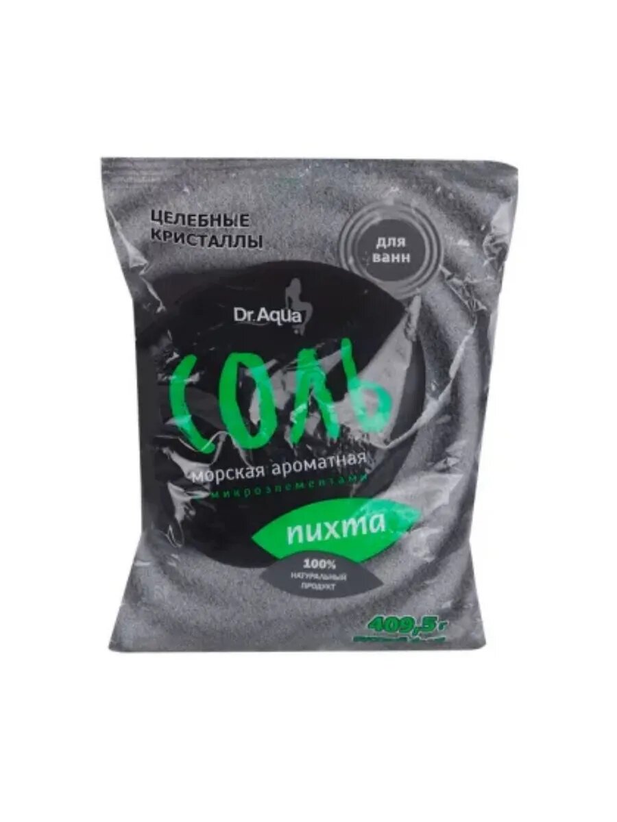 Dr Aqua Соль для ванн морская Целебные кристаллы, пихта, 409