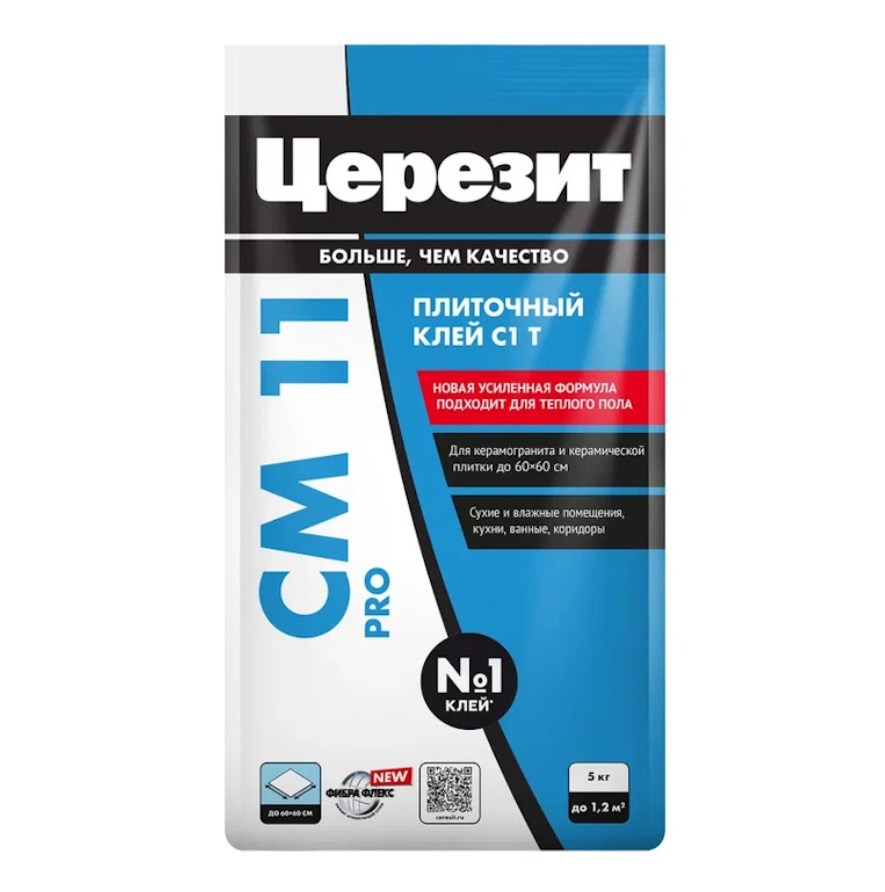 Клей для плитки и керамогранита Церезит CM 11 Pro (5 кг)