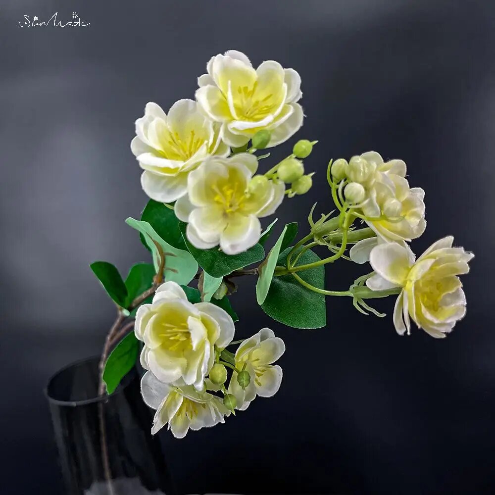 SunMade искусственные цветы жасмина, белые, шелк и пластик