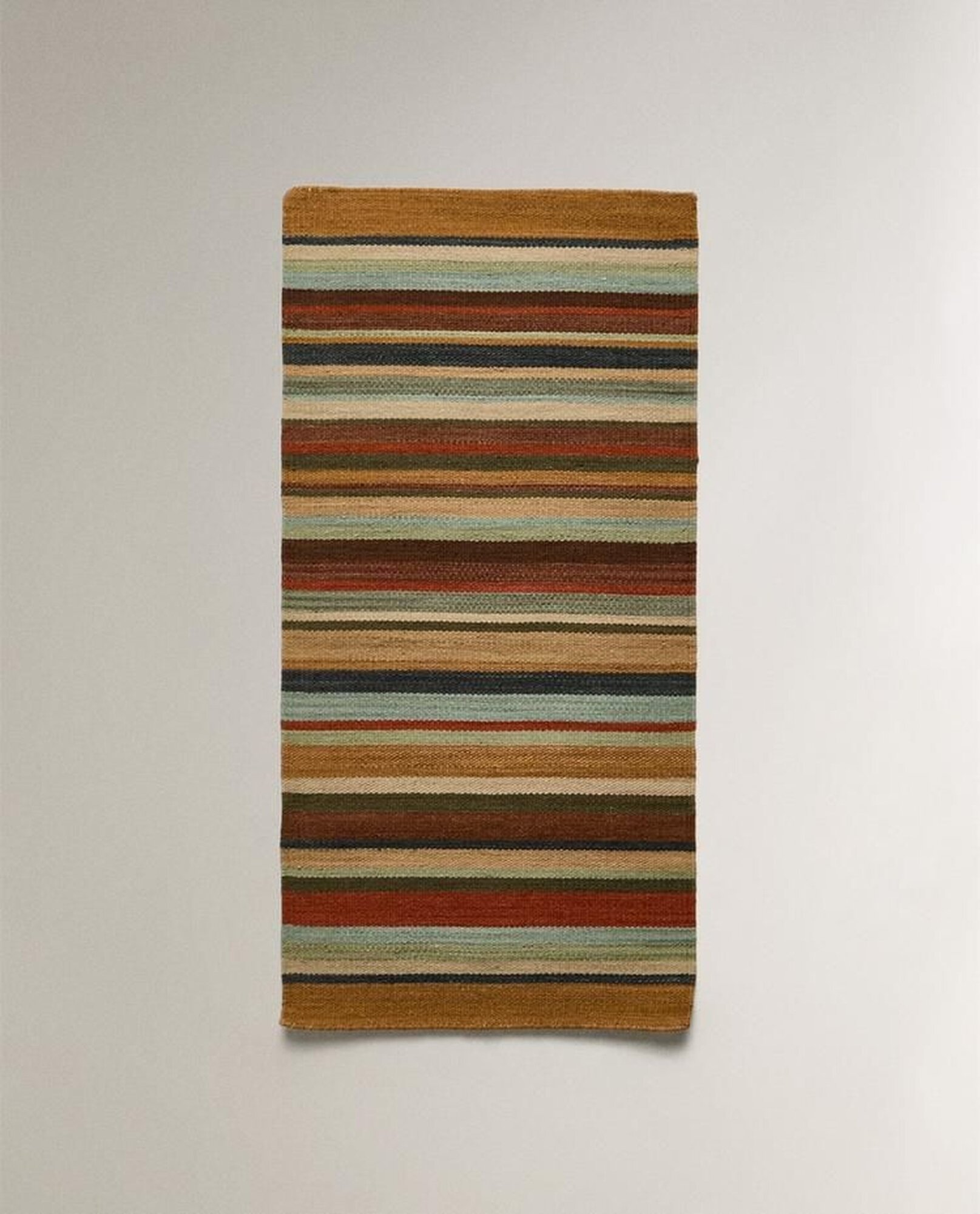 Ковер ZARA HOME 7182/029 - шерстяной, полосатый, 60 x 120 см, разноцветный